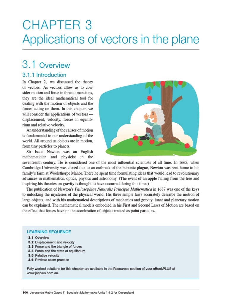 C 03 Applications of Vectors in The Plane | PDF | Force | Newton's Laws ...