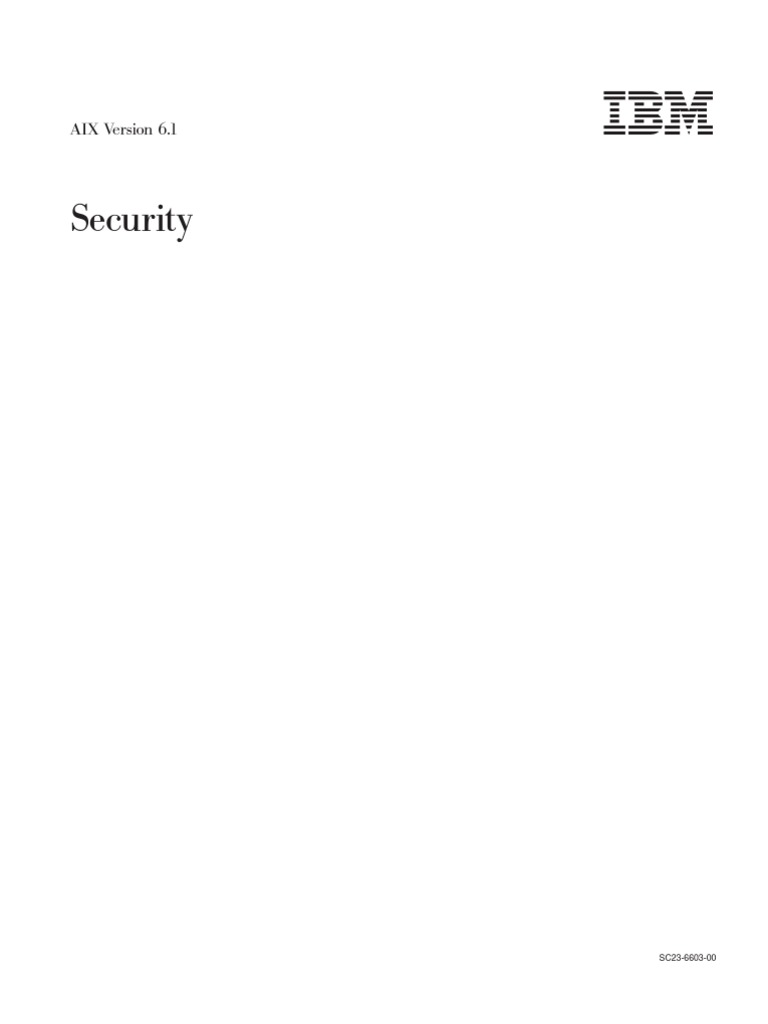AIX 6.1 Security | PDF | Computer File | Operating System