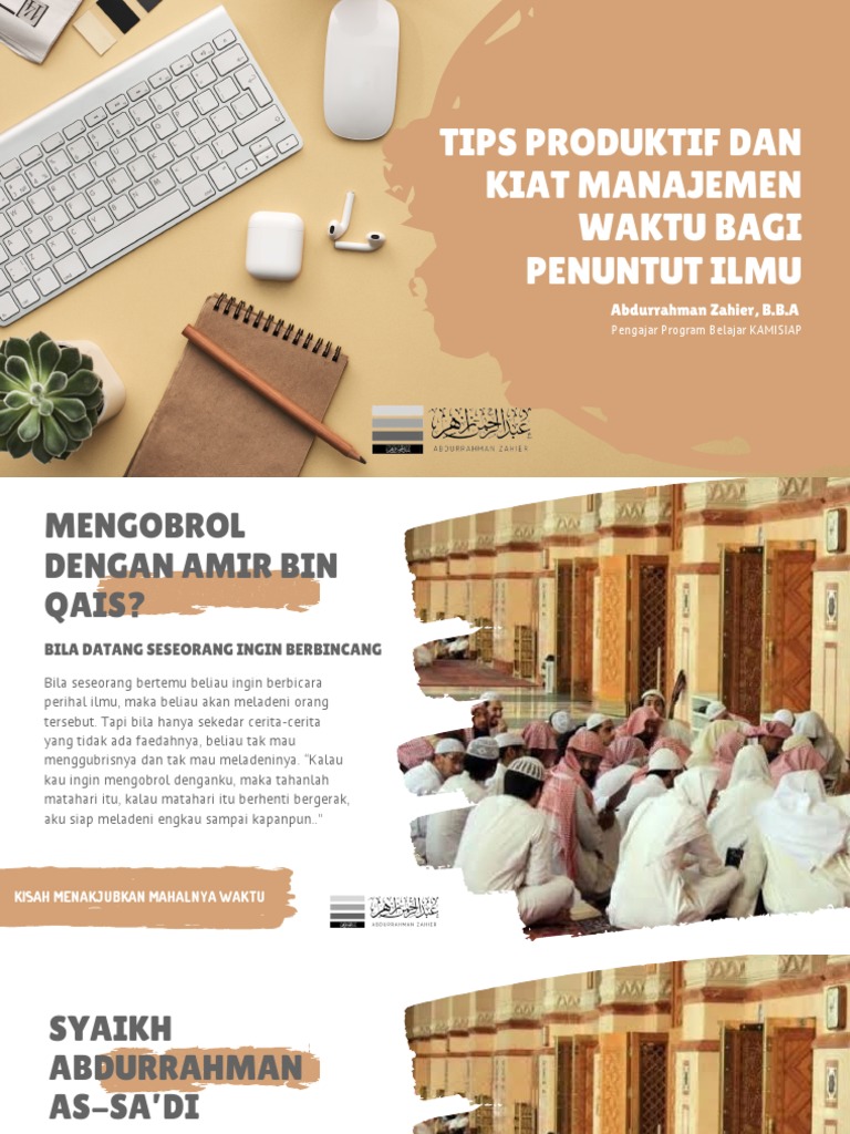 Tips Produktif & Manajemen Waktu Penuntut Ilmu | PDF