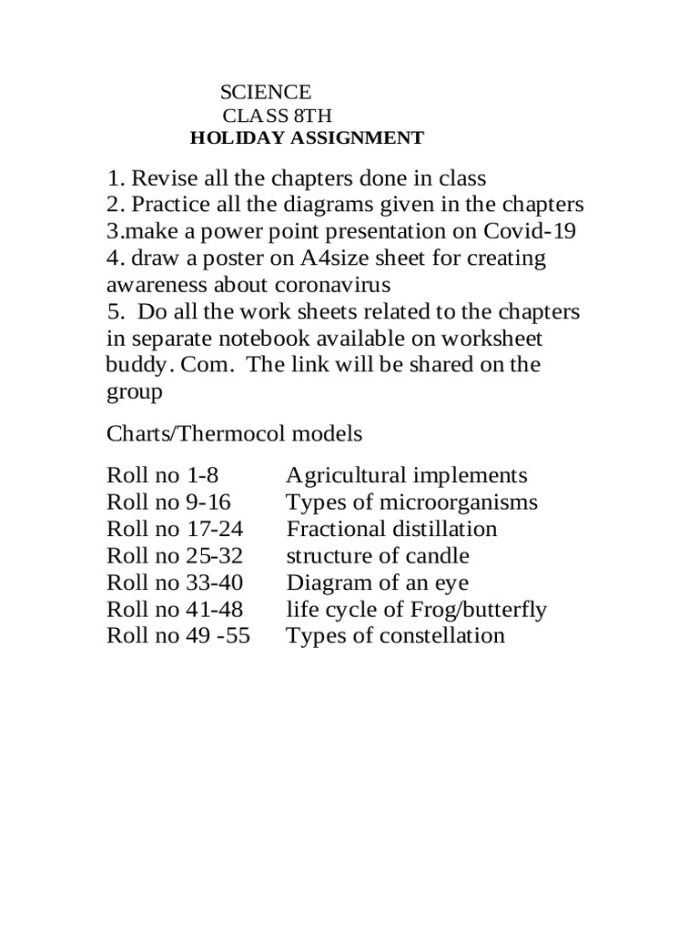 Science: Class 8Th | PDF
