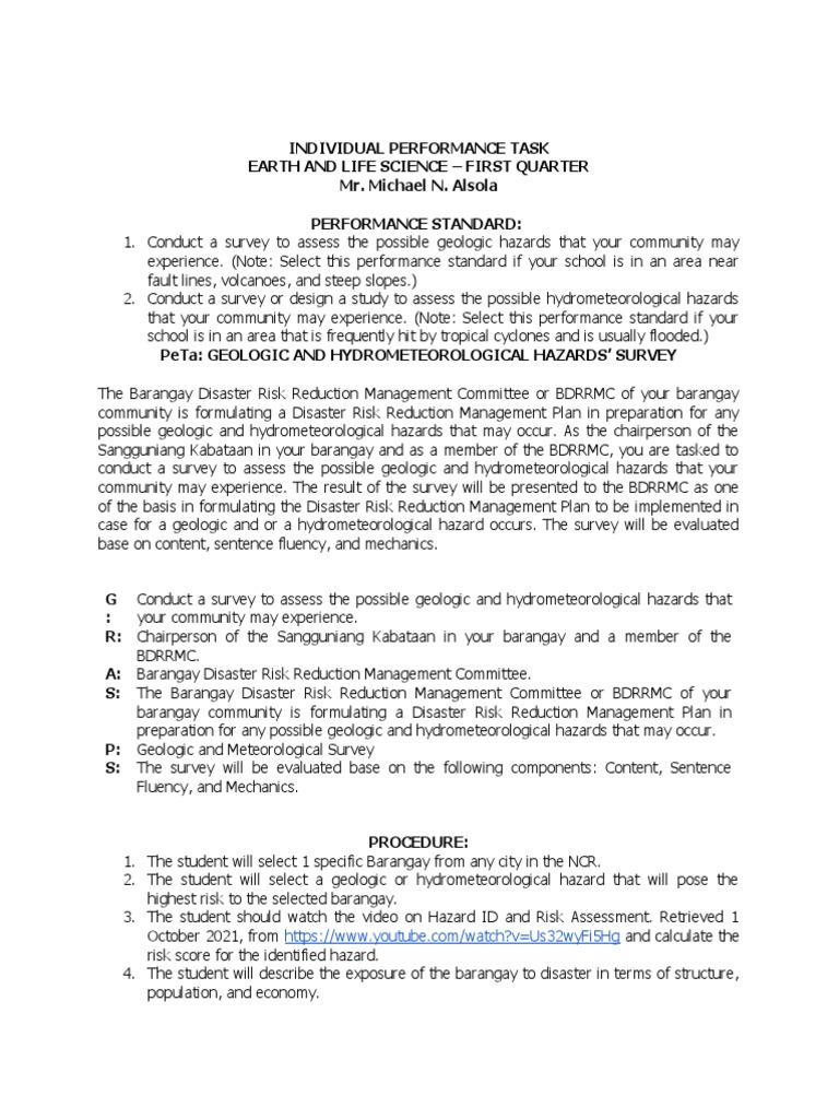 Geologic and Meteorological Hazards Survey | PDF | Hazards | Vulnerability