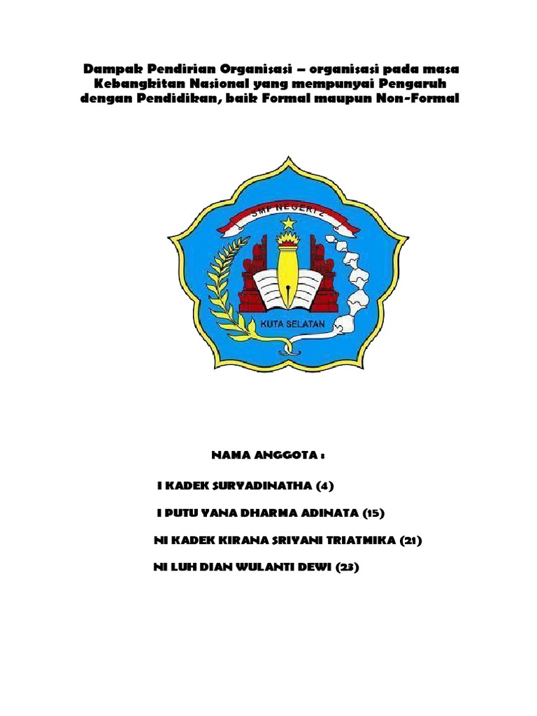 Pengaruh Organisasi Kebangkitan Nasional | PDF