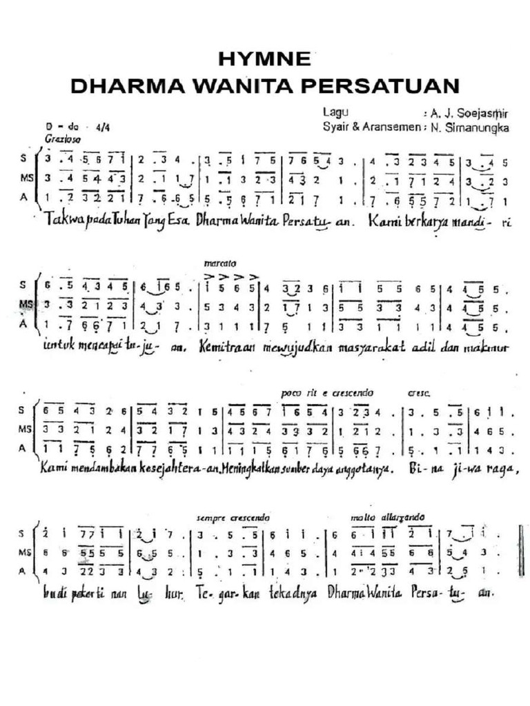 Hymne Dharmawanita | PDF