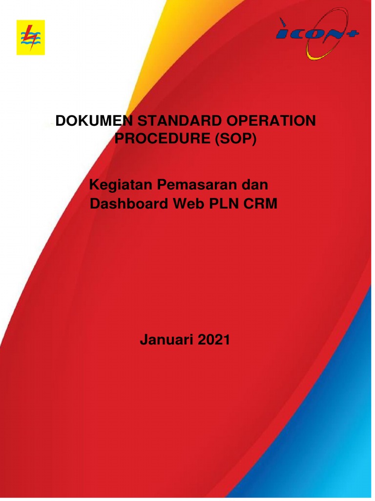 SOP Pemasaran dan Dashboard PLN CRM | PDF