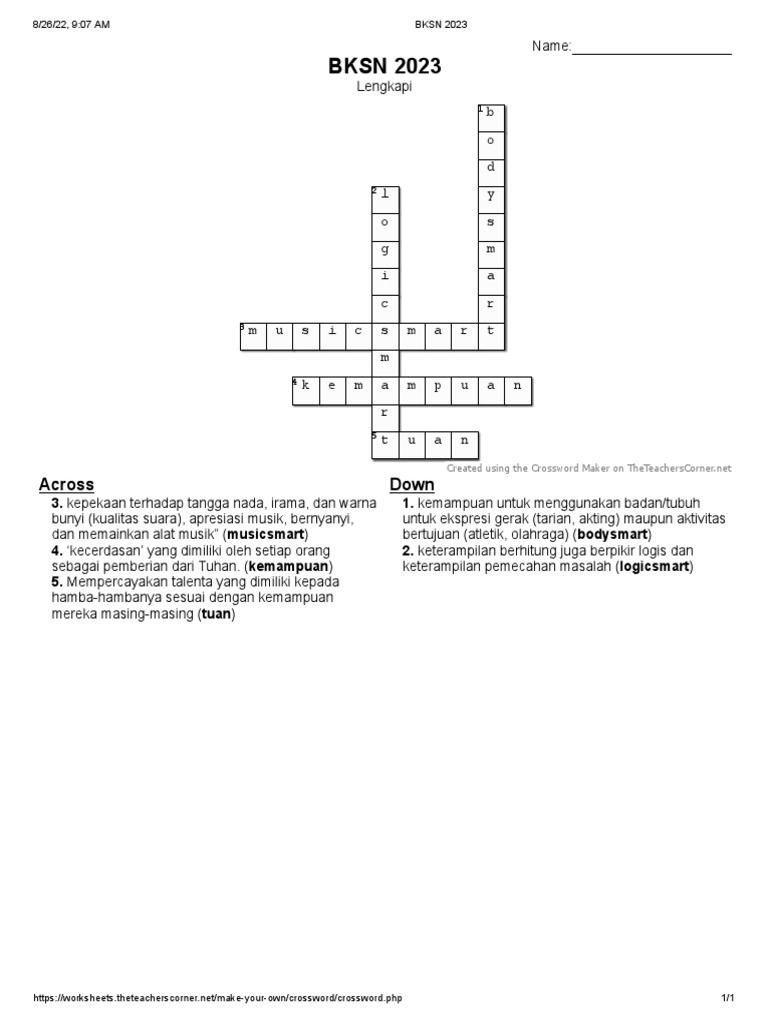 BKSN 2023 (Jawaban) | PDF