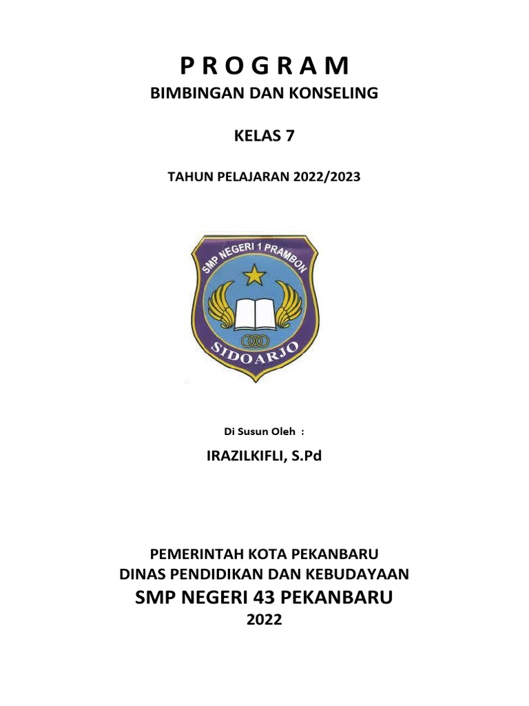 Program BK SMPN 43 Pekanbaru 2022/2023 | PDF