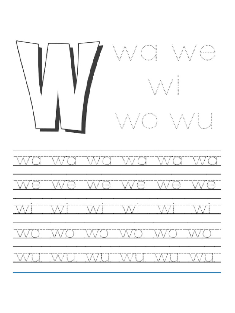 Membaca & Menulis KV W | PDF