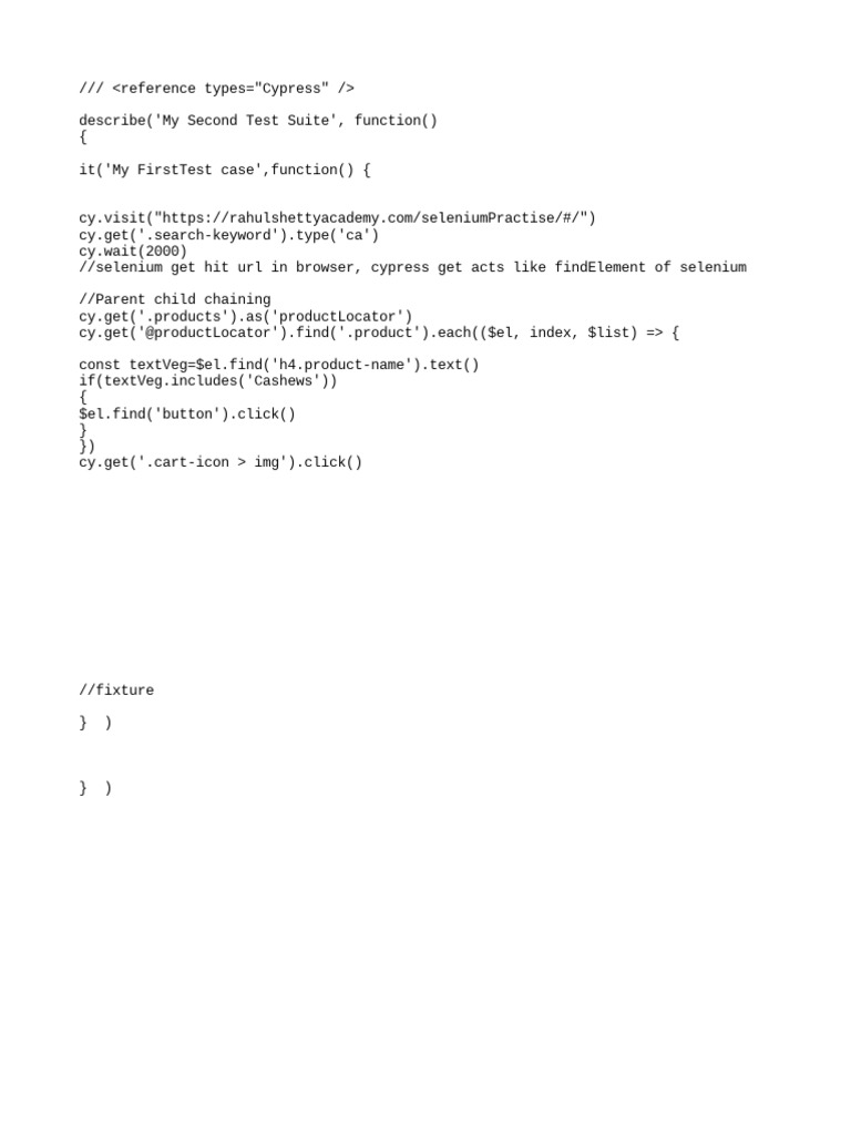 Second Cypress Test | PDF