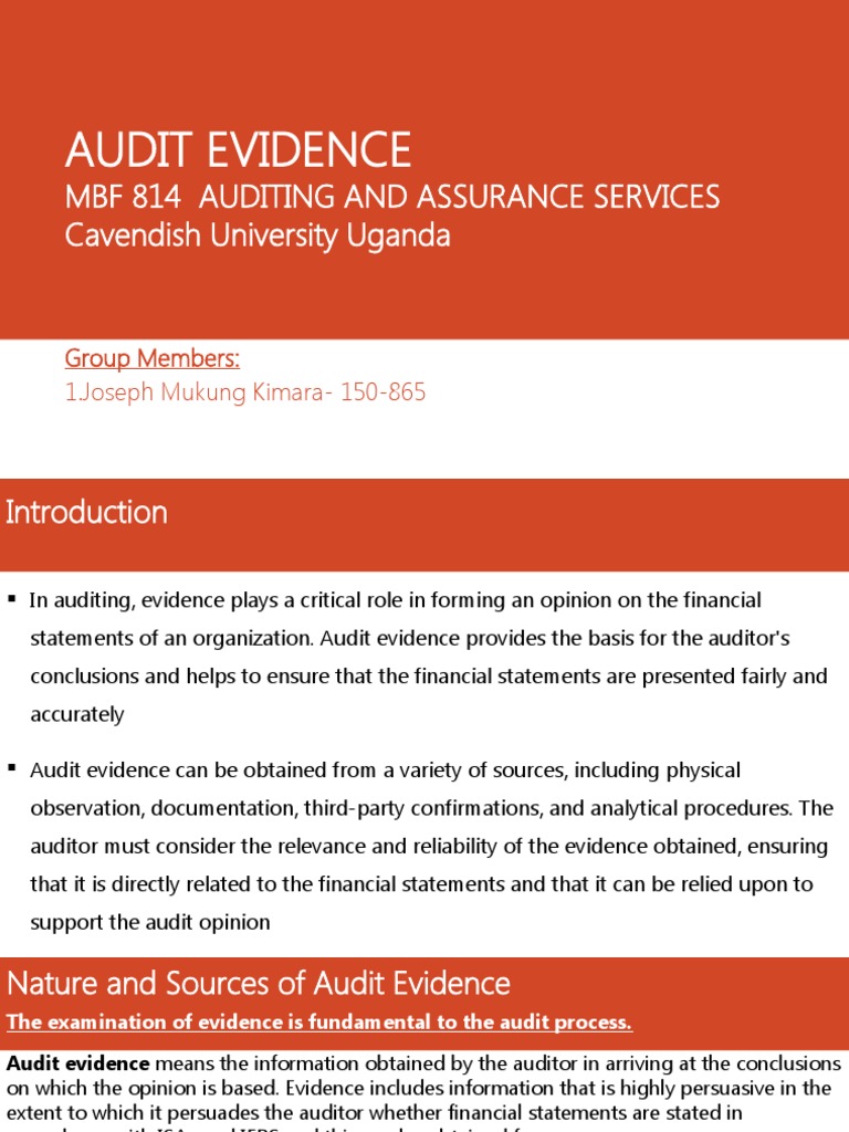 Understanding Audit Evidence Types | PDF | Audit | Financial Audit