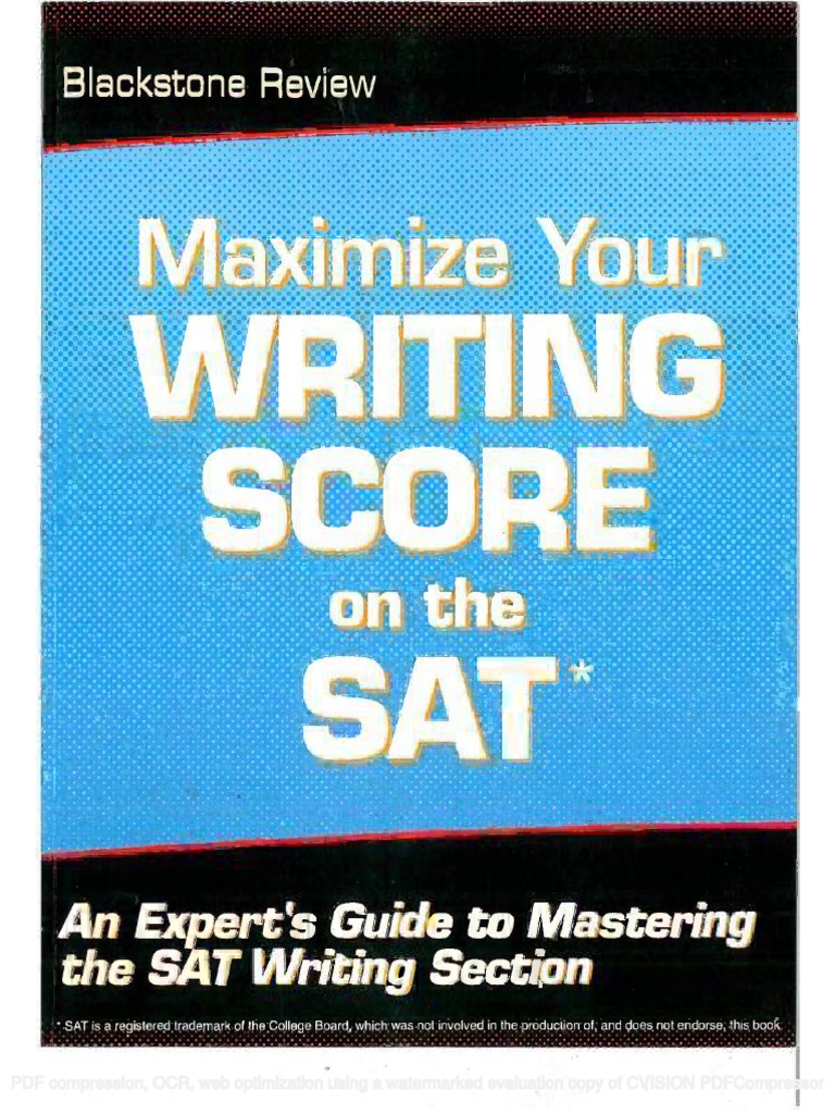 Maximize Your Writing Score. | PDF | Computing | Computer File Formats