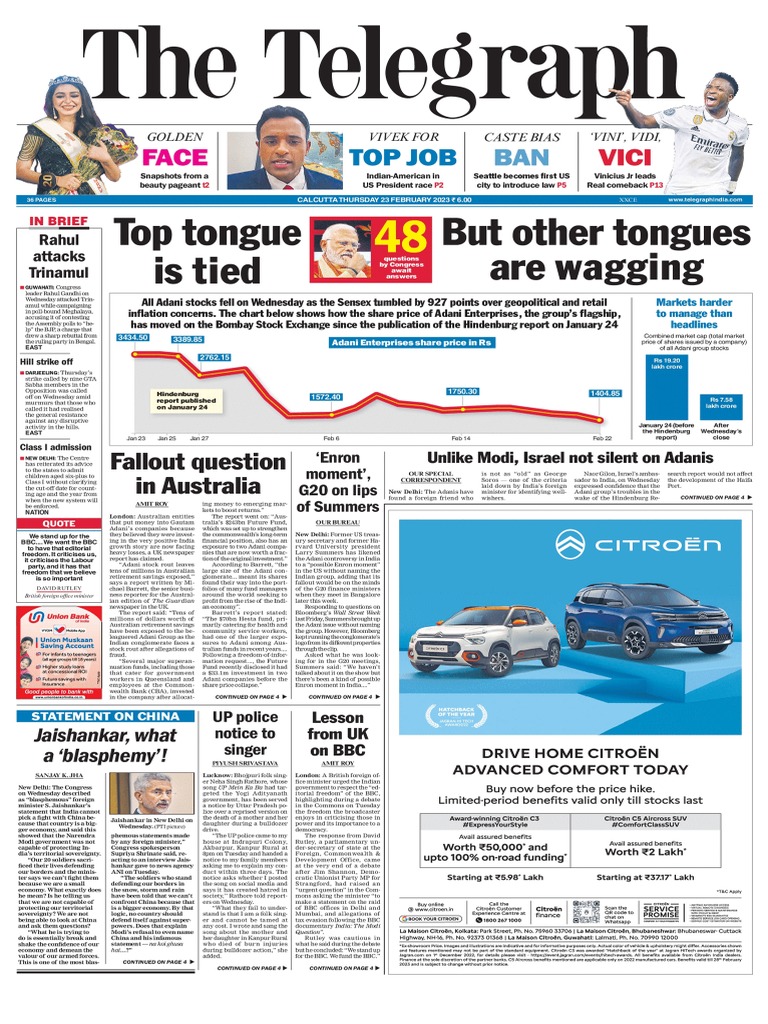 The Telegraph 23-02 | PDF