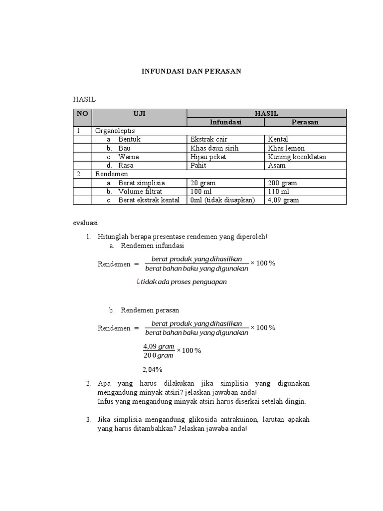 Mifta-Hasil Kesimpulan-Infundasi Perasan | PDF