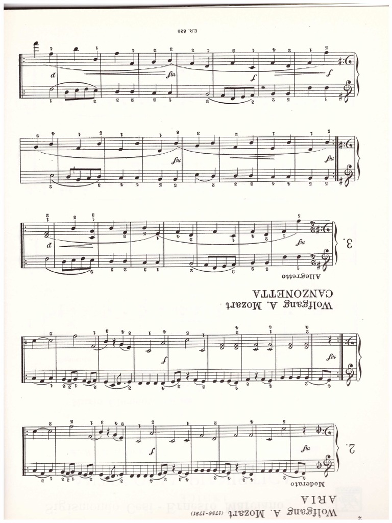 Canzonetta Mozart | PDF