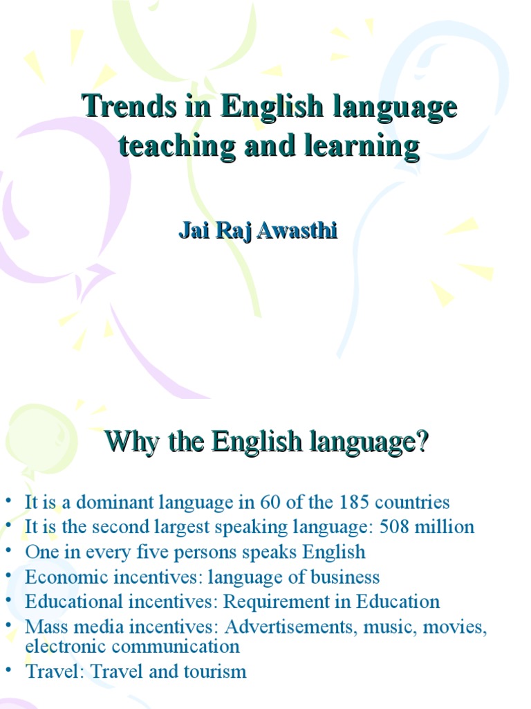 Trends in English Language Teaching | PDF | English As A Second Or ...