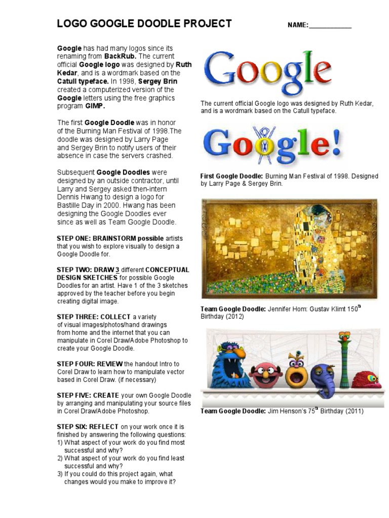 Logo Google Design Project | PDF