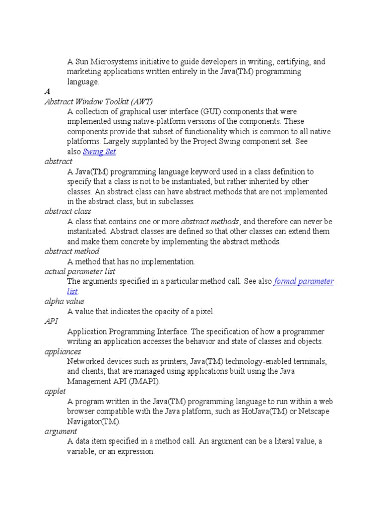Java Pdf Java Programming Language Class Computer Programming
