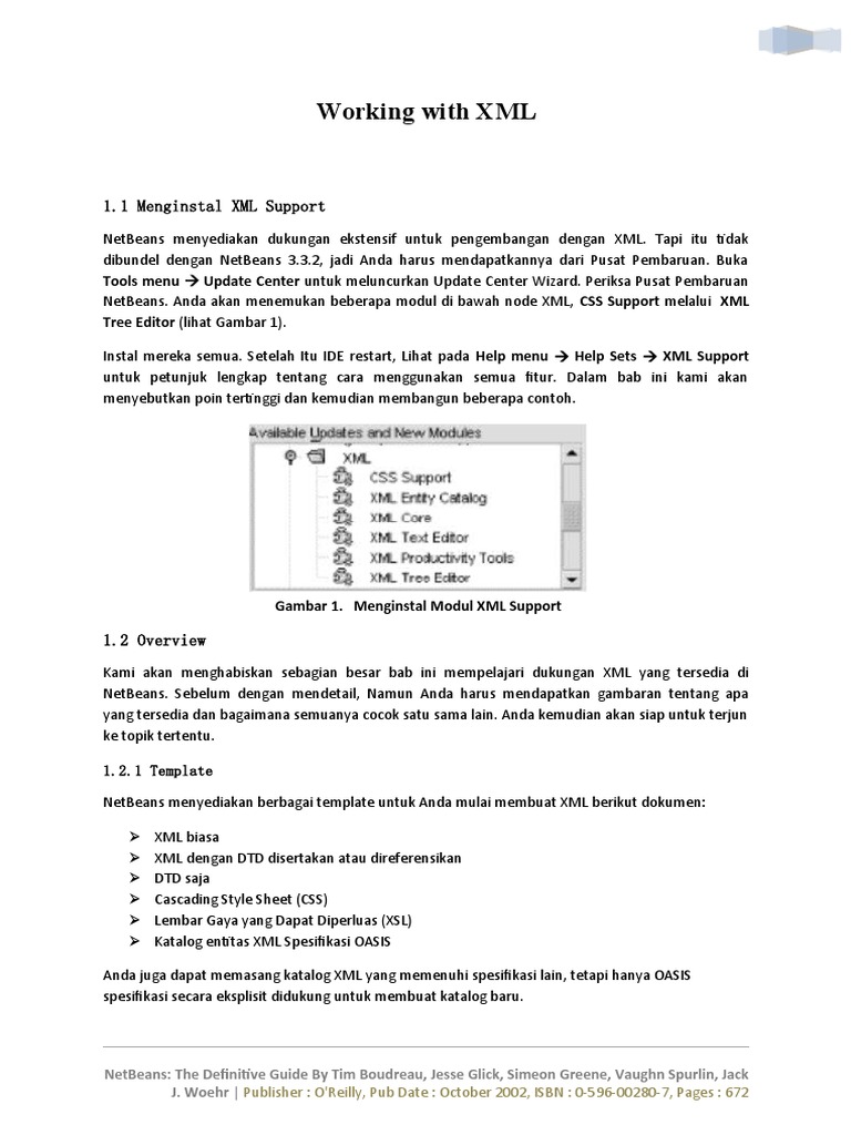 Belajar Menggunakan Xml Pada Netbeans Pdf