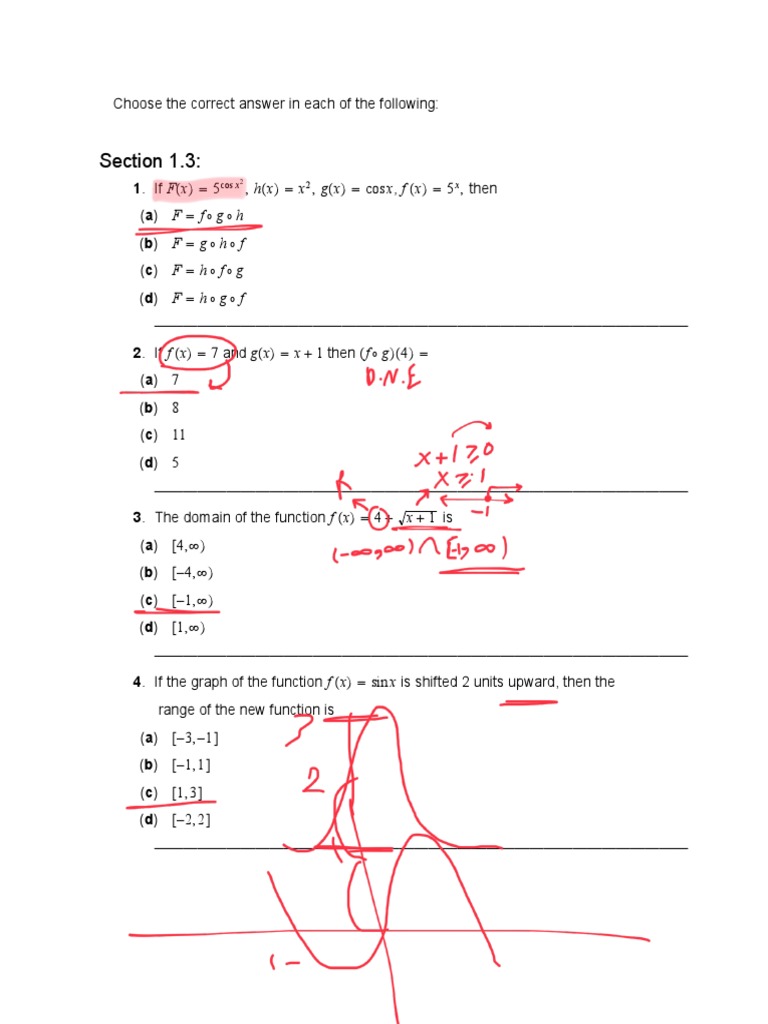 Unit 1-Lesson 1.3 | PDF | Mathematical Relations