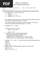 Grade 5 Mathematics Project Term 3 2024 - 051404 | PDF | Mathematics ...