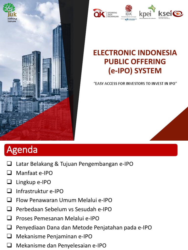 e-IPO - Materi Standard Training Partisipan Sistem | PDF