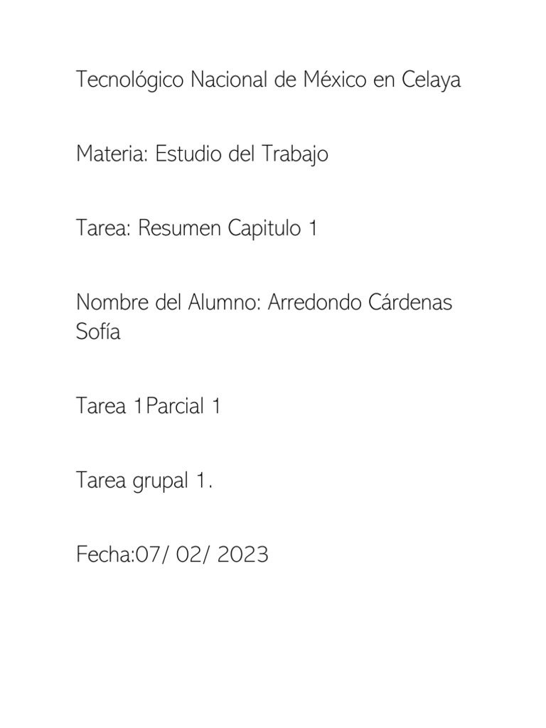 Tarea Grupal 1 Arredondo Sofia | PDF | Calidad (comercial) | Diseño