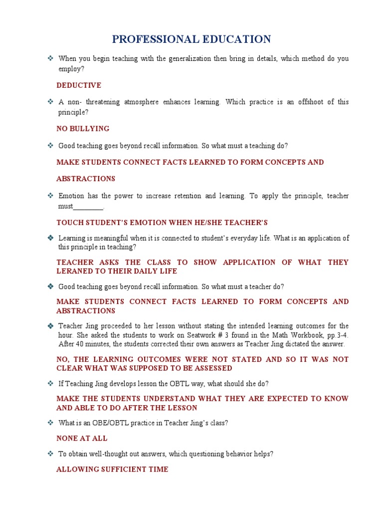 Let Reviewer | Download Free PDF | Educational Assessment | Teachers