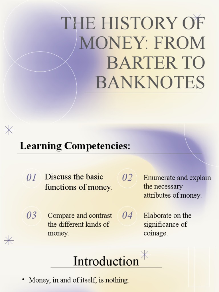 The History of Money | PDF | Money | Currency