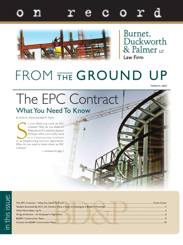 BDP Construction NL March 2007 | PDF | Contractual Term | Drug Test