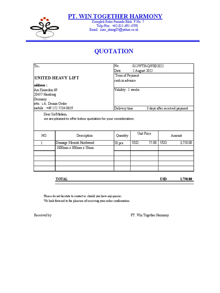 Pt. Win Together Harmony: United Heavy Lift | PDF