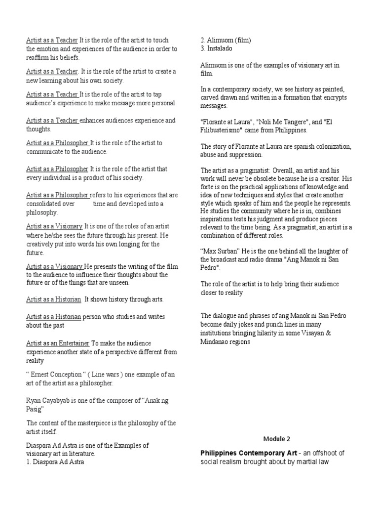 Q2 Cpar-Reviewer | PDF | The Arts | Poetry