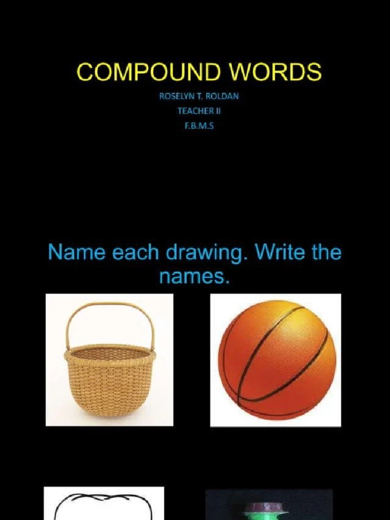 Compound Words PDF