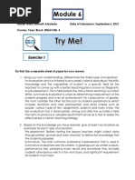 Module 1 Assessment | PDF | Educational Assessment | Test (Assessment)