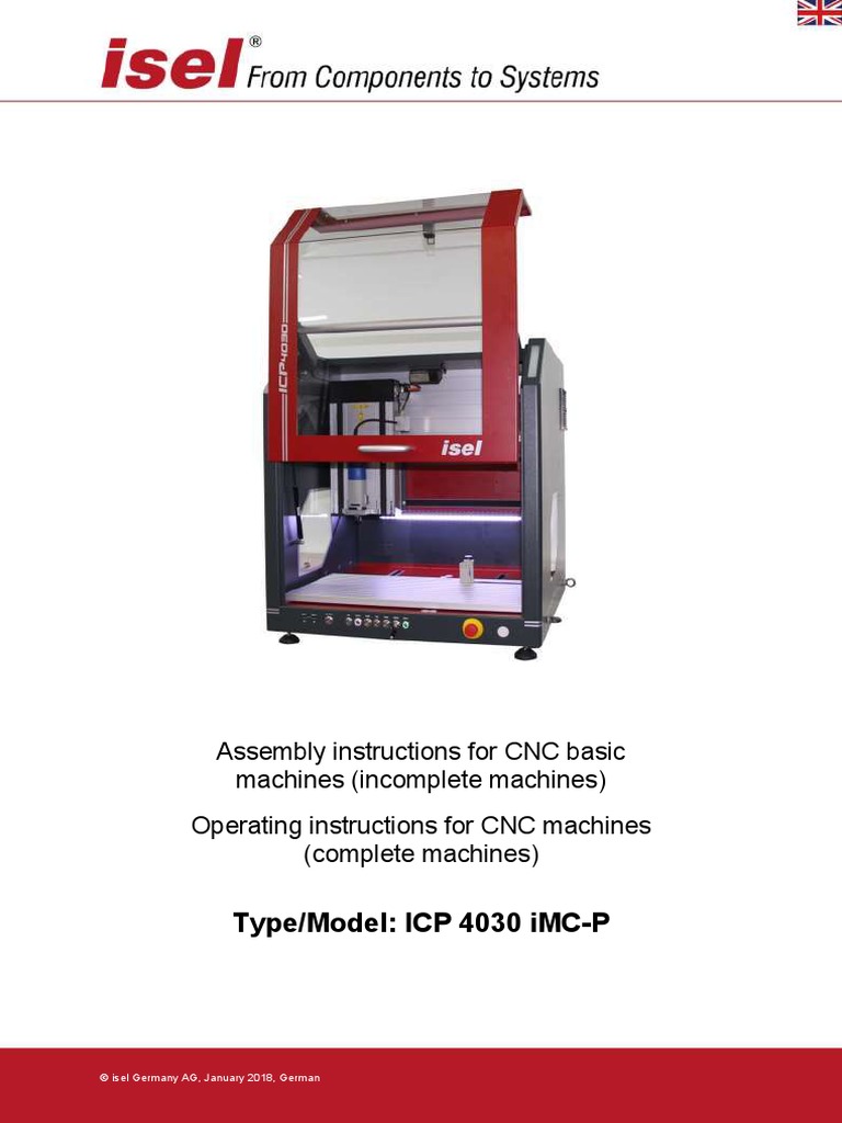 ICP 4030 Operating Instruction | PDF | Numerical Control | Electric Motor