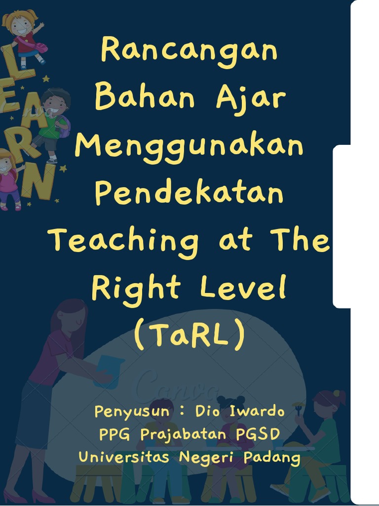 Bahan Ajar TaRL (Yang Dikembangkan) | PDF