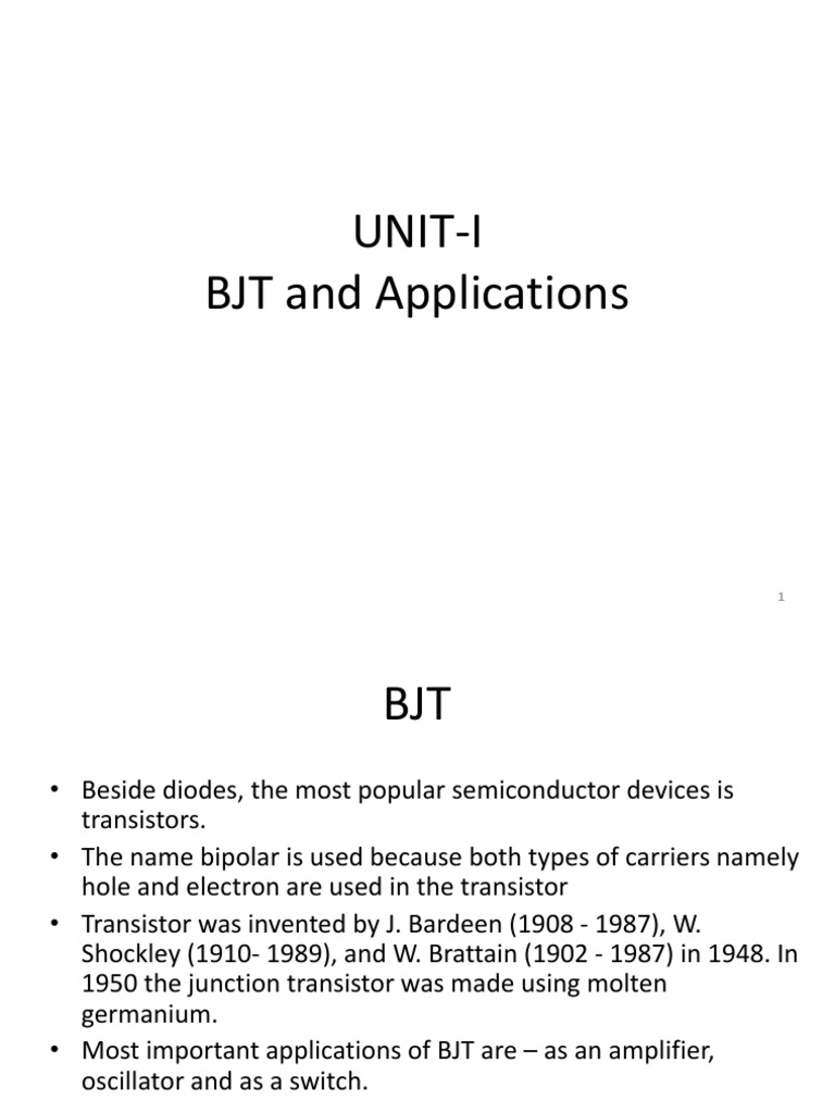 Ppt-Chapter 2-BJTappli and Feedback Ampli | PDF | Bipolar Junction ... Ppt-Chapter 2-BJTappli and Feedback Ampli | PDF | Bipolar Junction ...