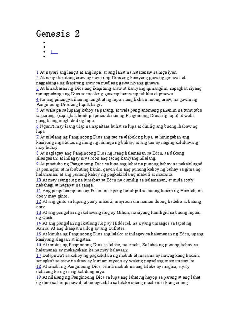 Genesis 2 | PDF
