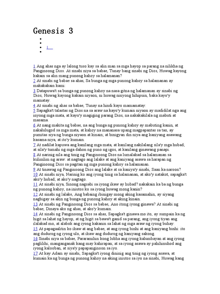 Genesis 3 | PDF