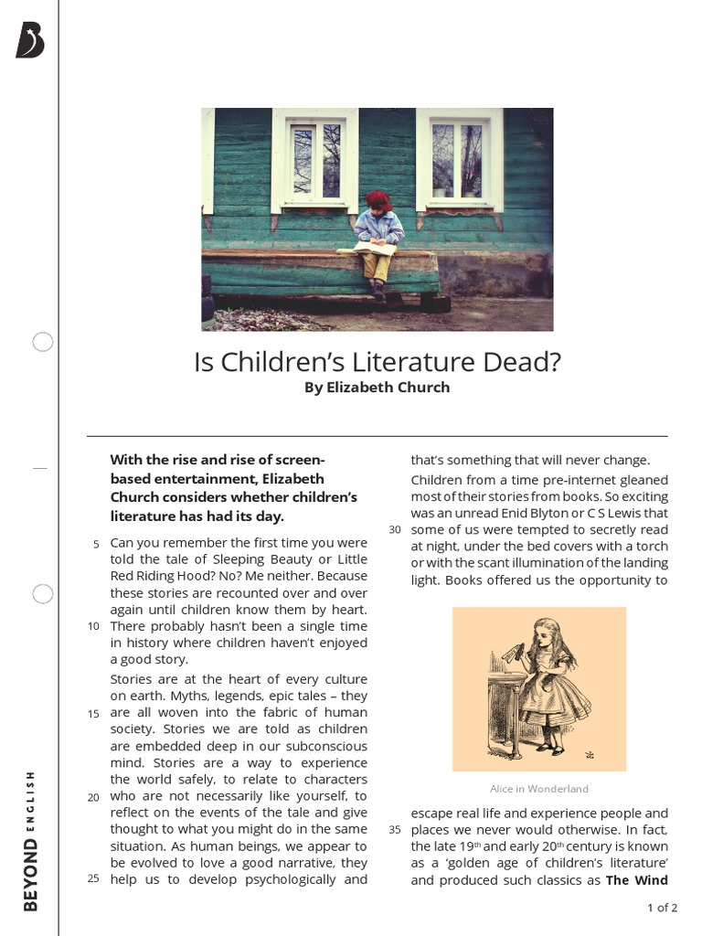 Is Childrens Literature Dead Extract | PDF | Children's Literature ...