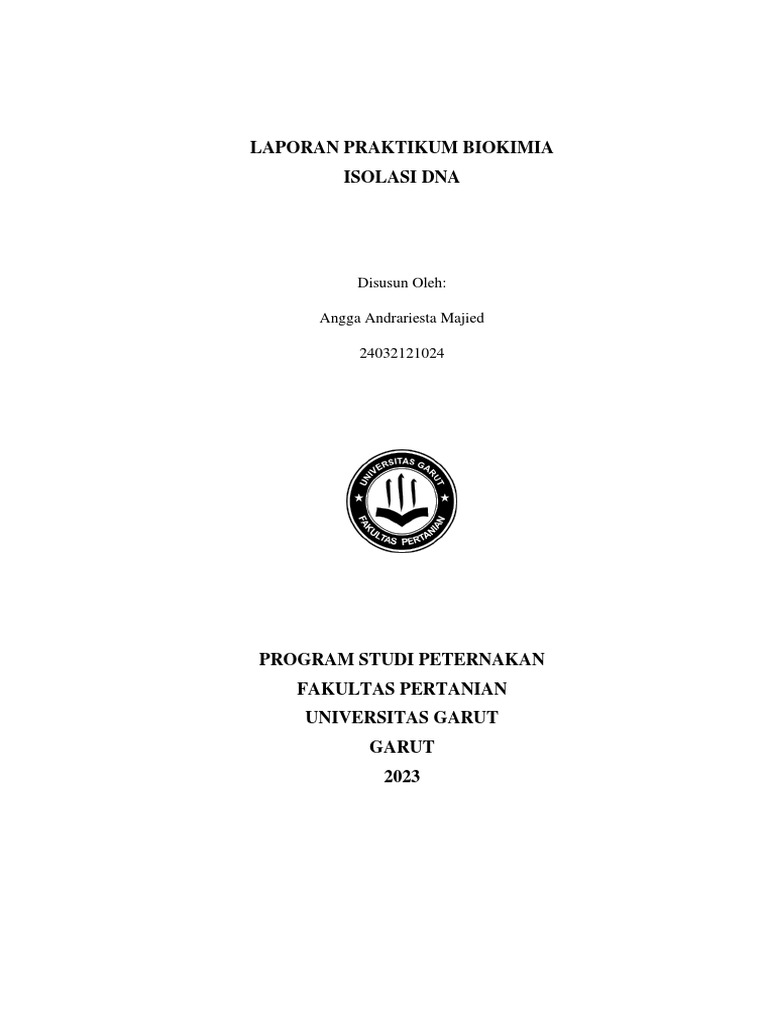 Laporan Praktikum Biokimia Angga | PDF | Kesehatan Holistik