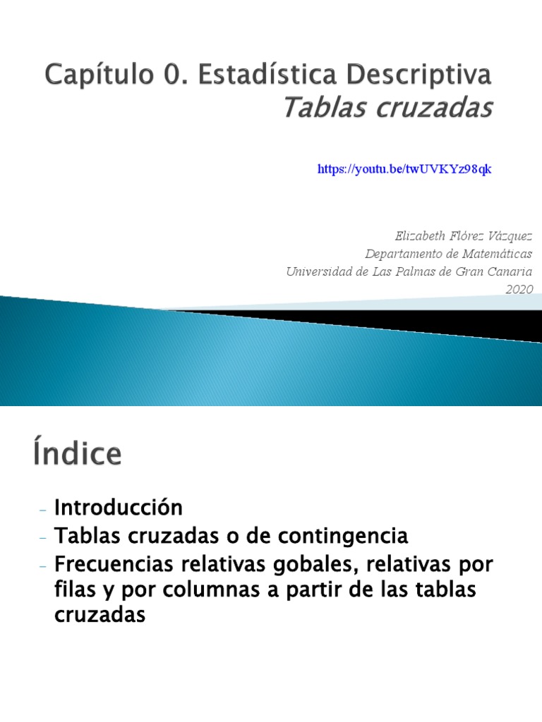 Tablas Cruzadas Con Enlace | PDF | Matemáticas | Science