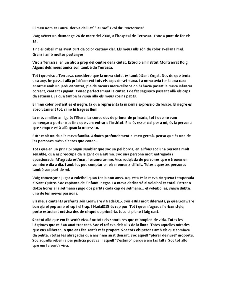 El Meu Nom És Laura | PDF
