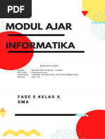 CP, TP, Atp Informatika Kelas X | PDF | Teknologi & Rekayasa