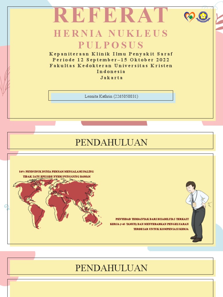 Referat Hernia Nucleus Pulposus | PDF