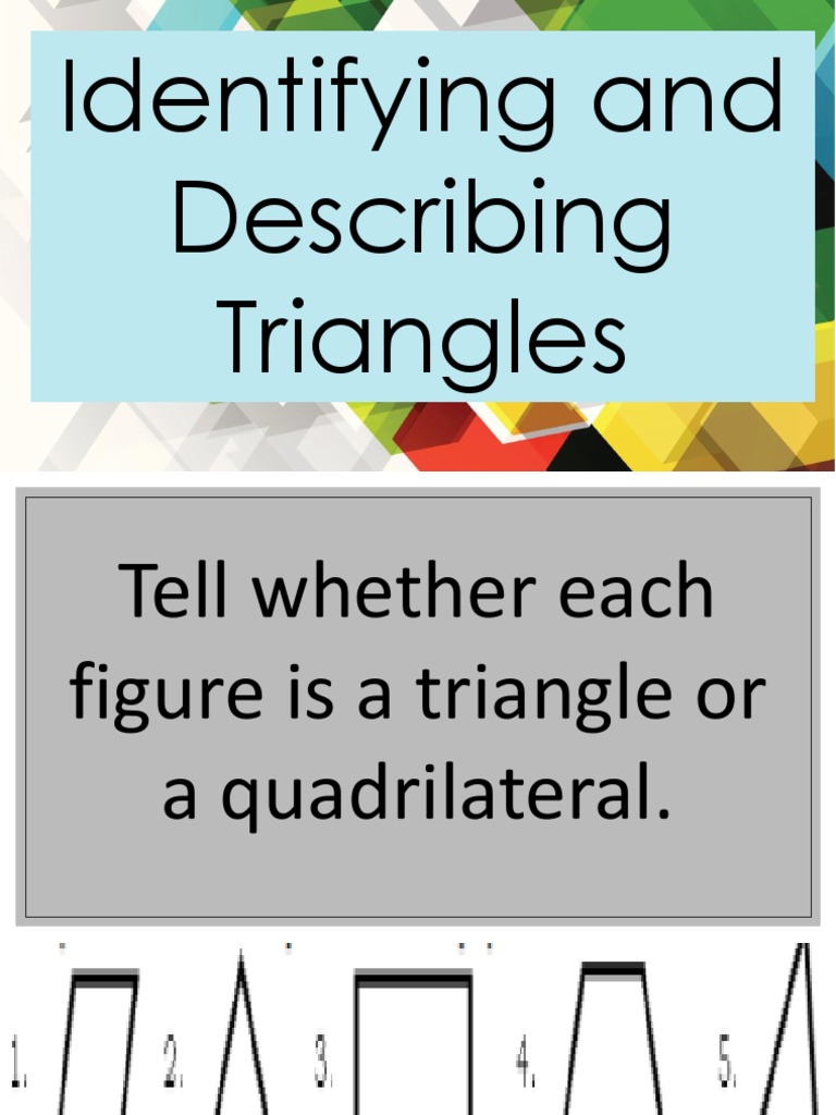 Identifying and Describing Triangles | PDF | Triangle | Angle