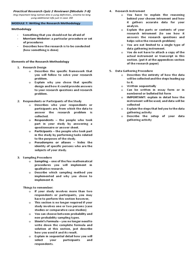 Research Methodology & Instruments Guide | PDF | Interview ...