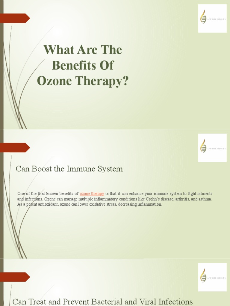 Benefits of Ozone Therapy | PDF | Wellness