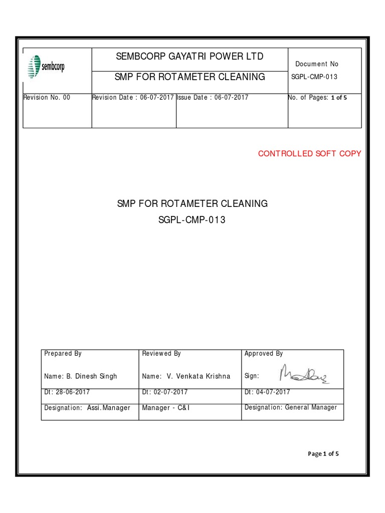 SGPL CMP 013 | PDF | Manufactured Goods | Equipment