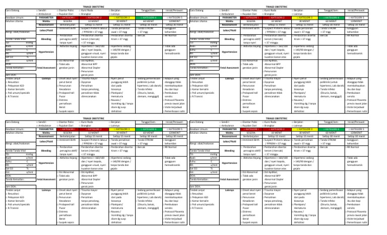 Triage Obstetric | PDF