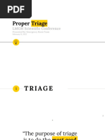 Triage Training PPT | PDF