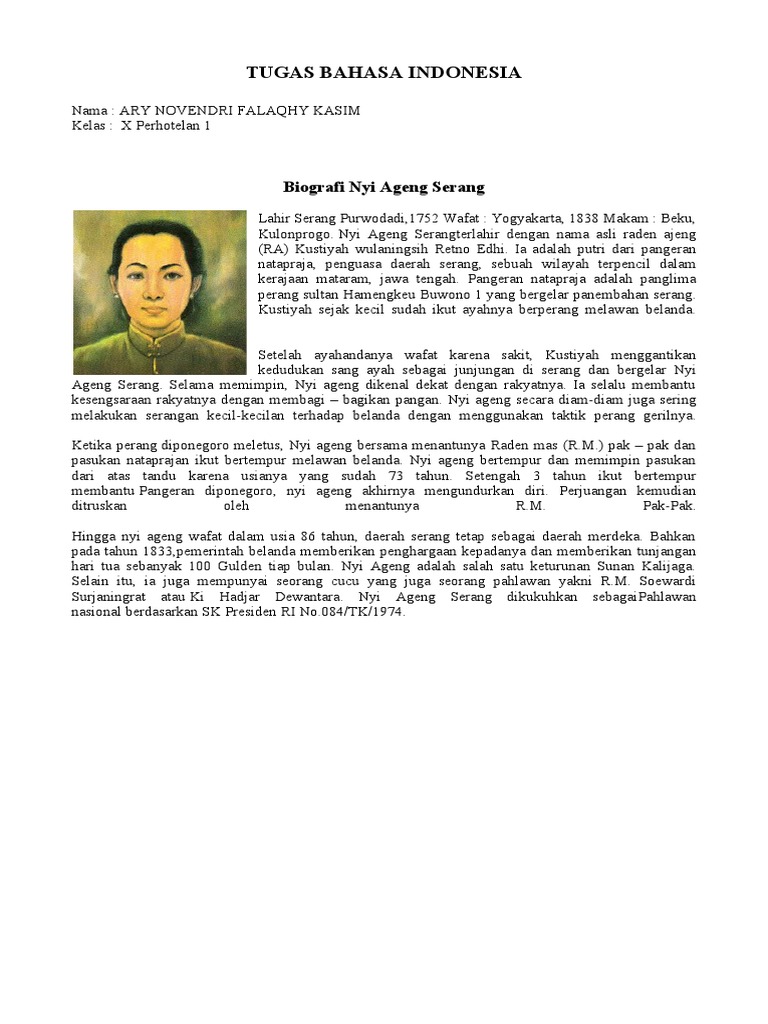 Biografi Nyi Ageng Serang | PDF
